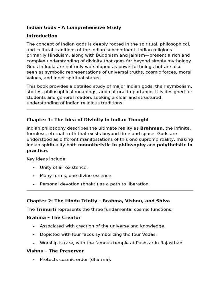 Indian Gods | PDF | Hindu Deities | Devi