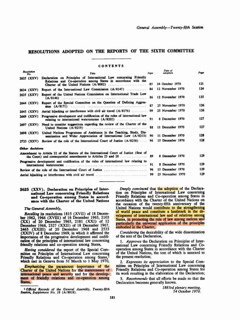 A Res 2625 (XXV) - en | PDF