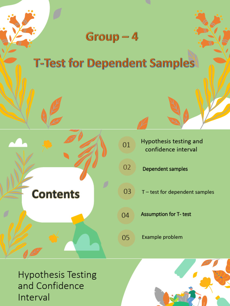 Presentation2-statisticpdf | PDF | Student's T Test | Statistics