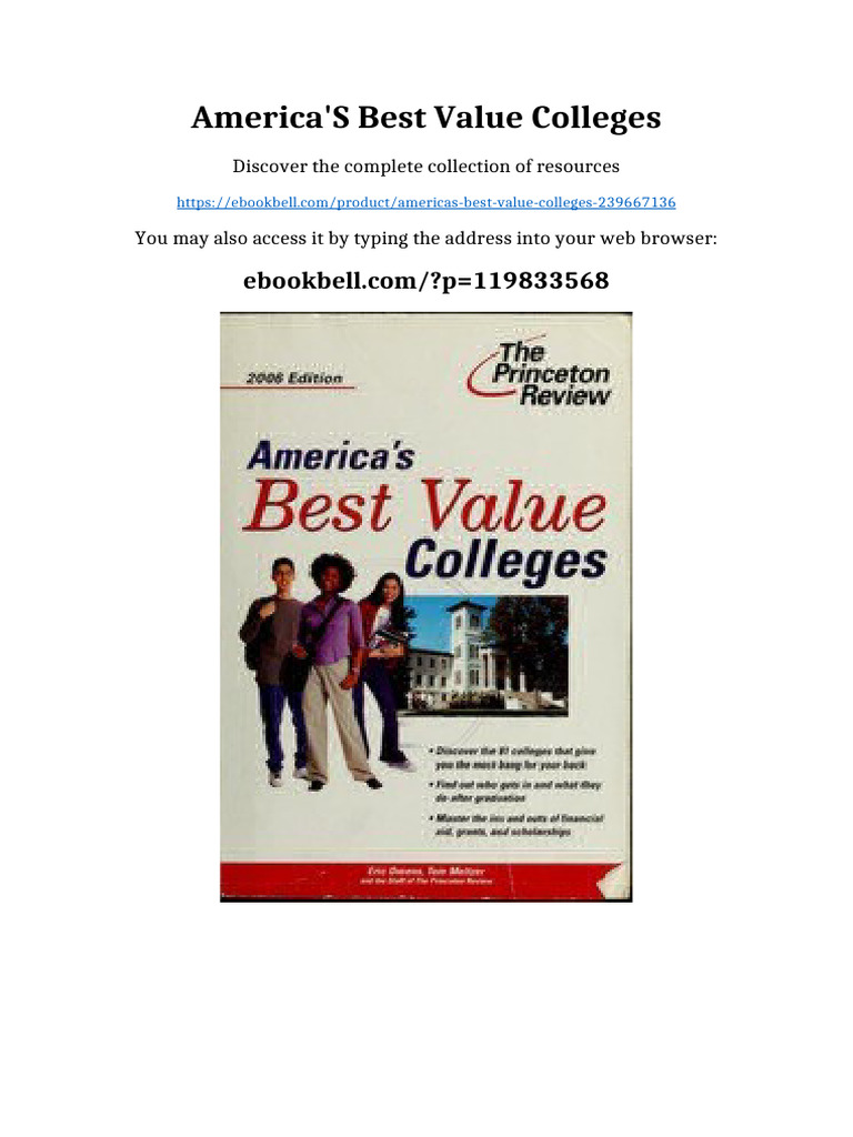 America's best value colleges digital download | PDF | Islamic ...