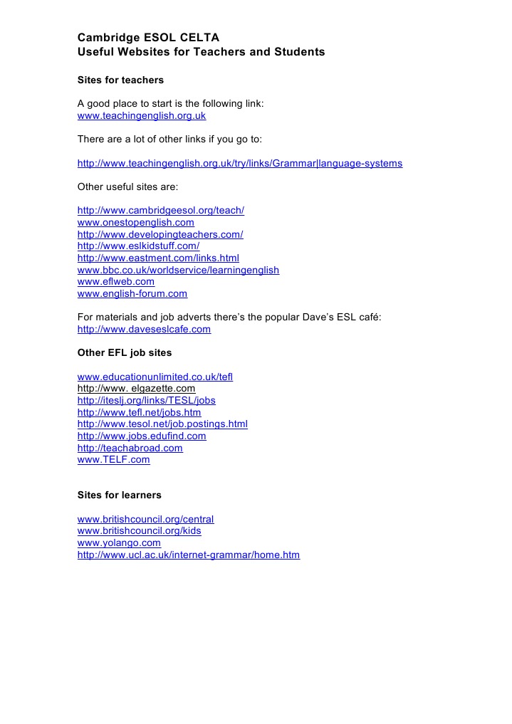 Essential Resources for English Teachers | PDF