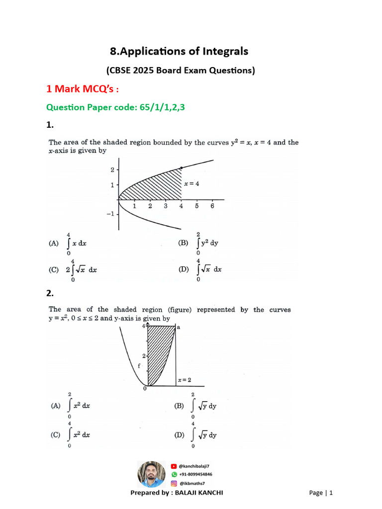 8. Application of INTEGRALS-2 | PDF