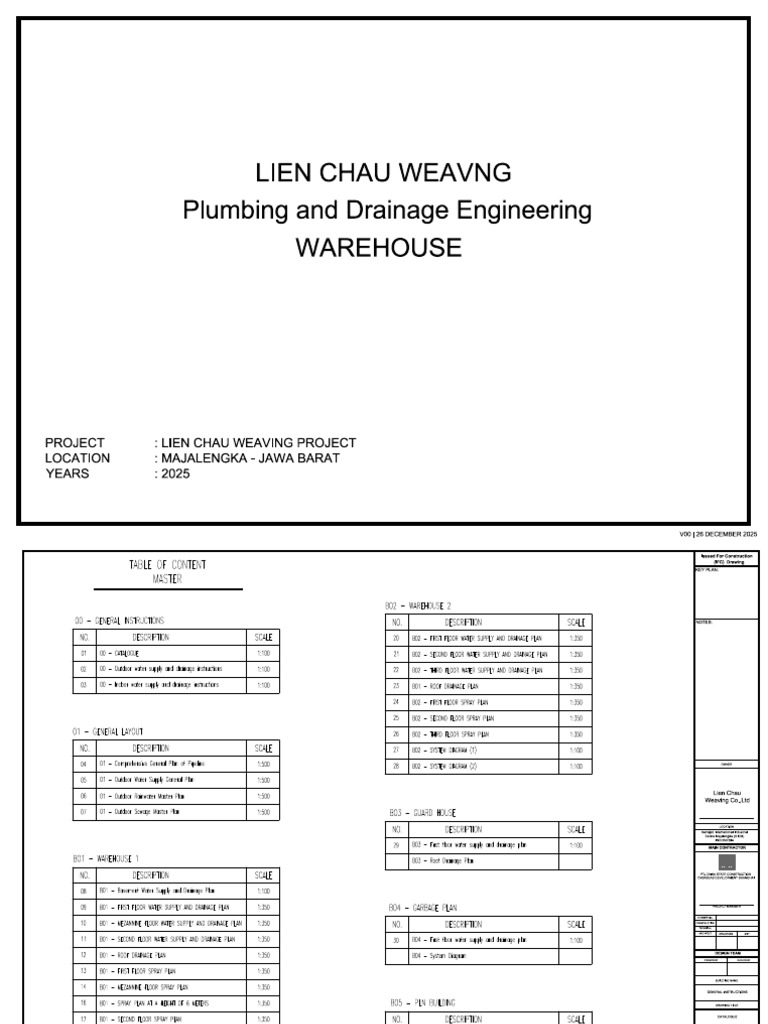 PL - Lien Chau Weavng Structure Drawings Factory Project | PDF