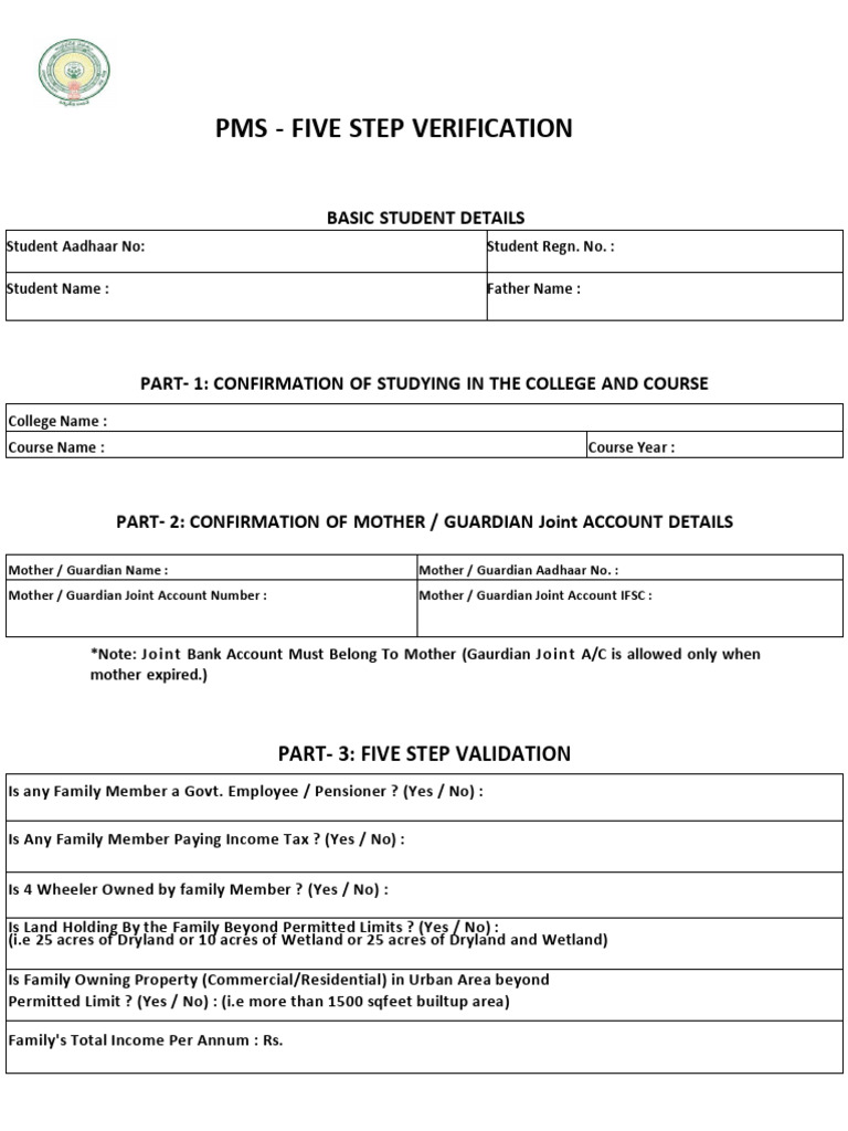 Pms Five Step Application | PDF