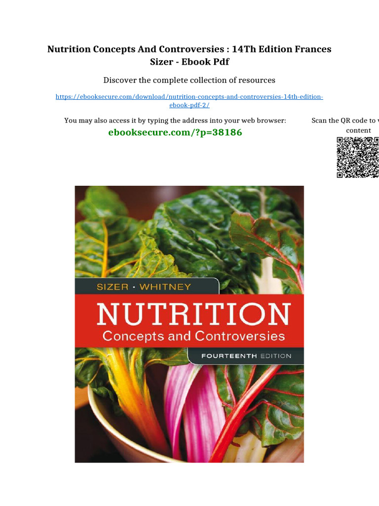 Nutrition Concepts and Controversies : 14th Edition Frances Sizer ...