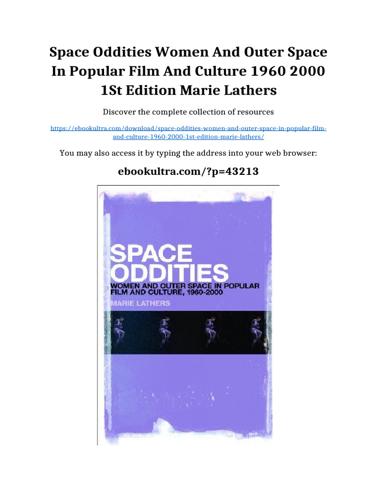 Space Oddities Women and Outer Space in Popular Film and Culture 1960 ...