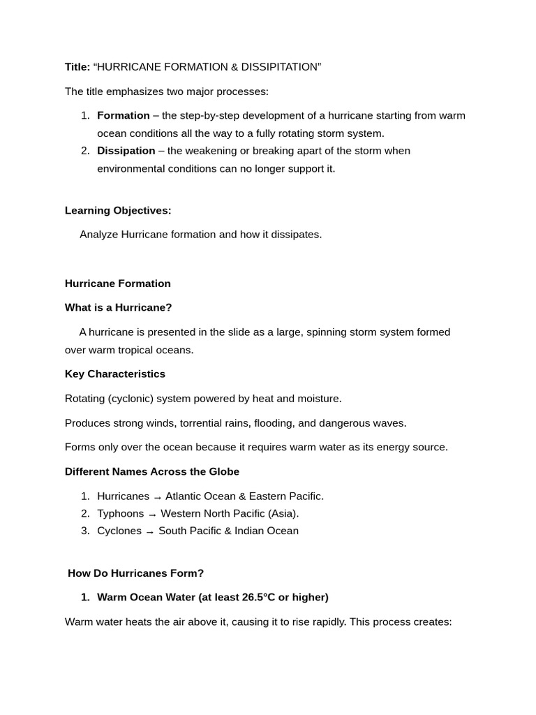 ABORITA Quintana C. Meteorology | PDF | Tropical Cyclones | Wound