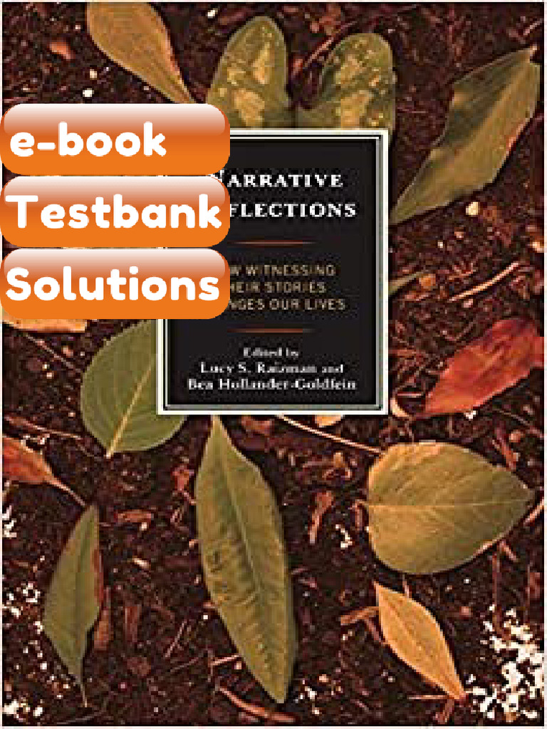 eBook & Testbank Narrative Reflections How Witnessing Their Stories ...