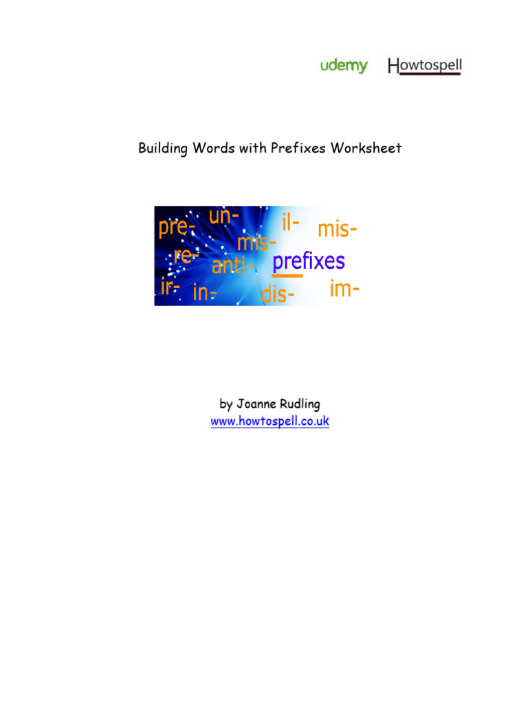 Building-Words-with-Prefixes-information-sheet | PDF | Vocabulary ...