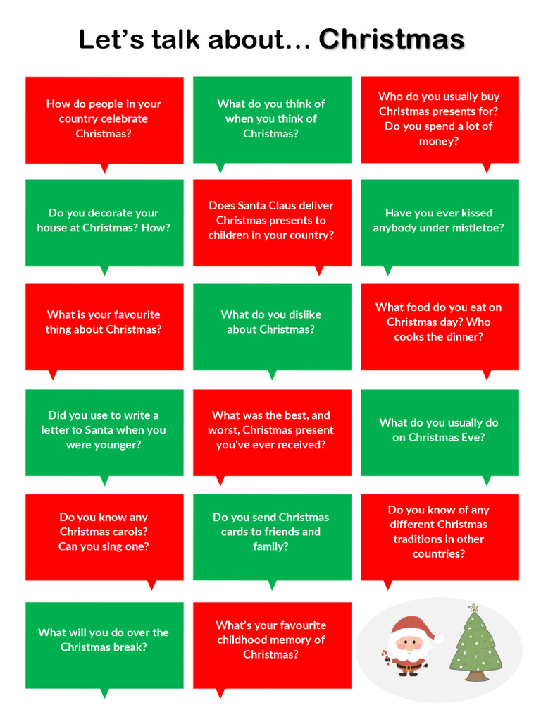 Christmas Speaking Activity 139860 | PDF
