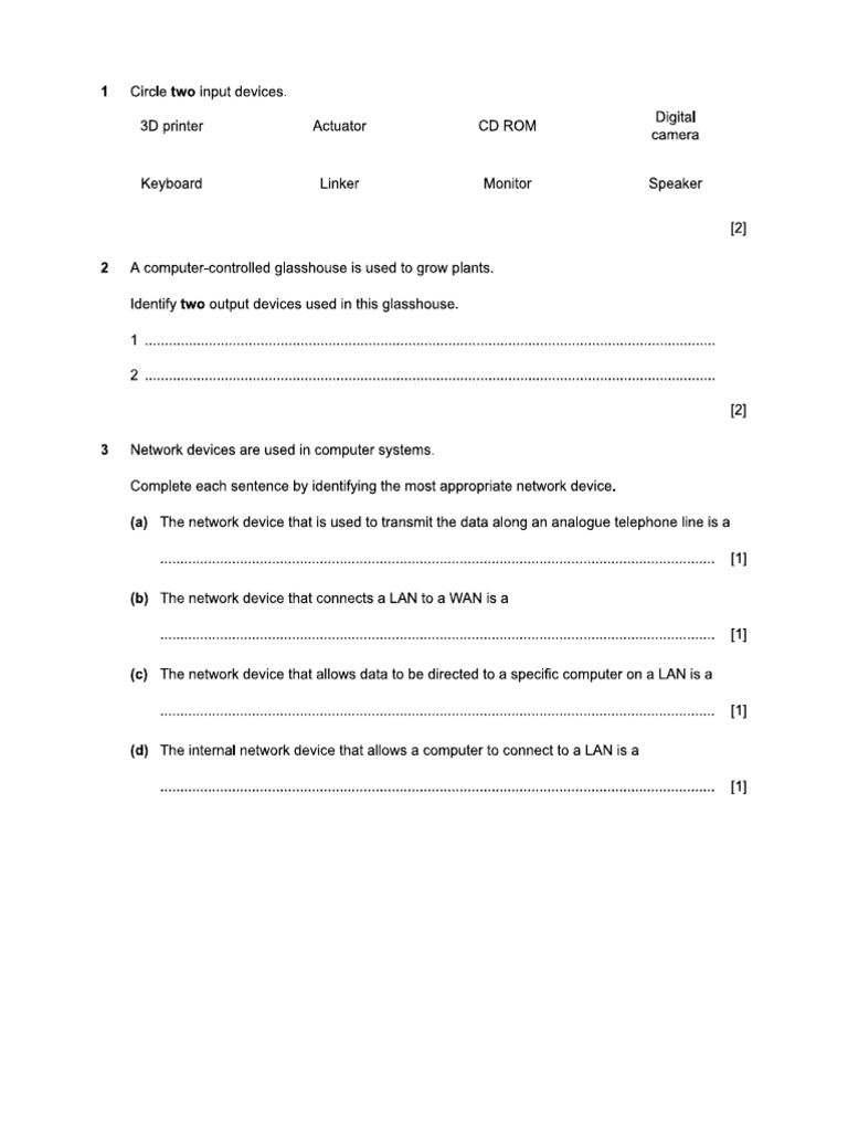 ICT Paper 1 | PDF