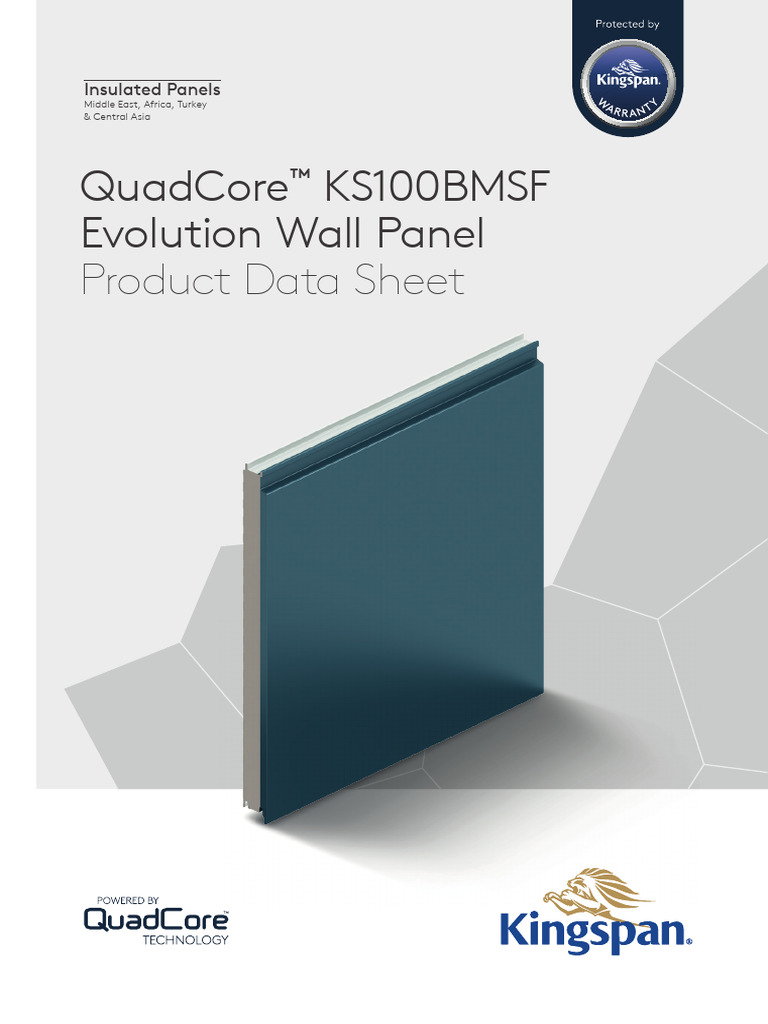 Kingspan Quadcore ks100bmsf Evolution Wall Panel Data Sheet en TR | PDF ...