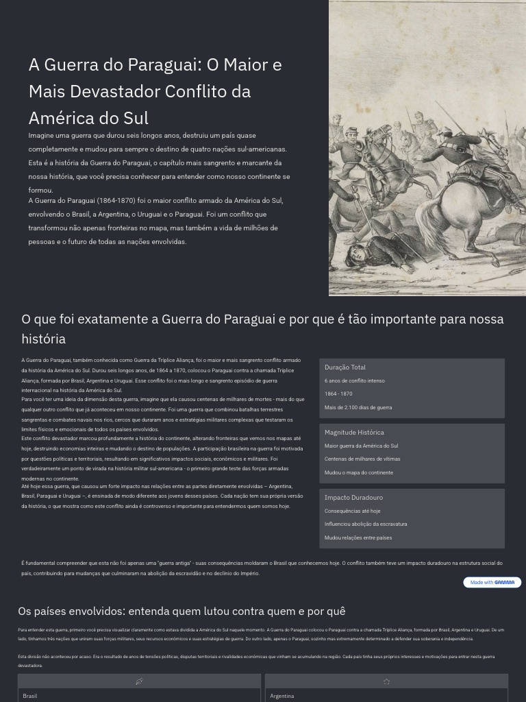 A Guerra Do Paraguai - O Maior e Mais Devastador Conflito Da América Do ...