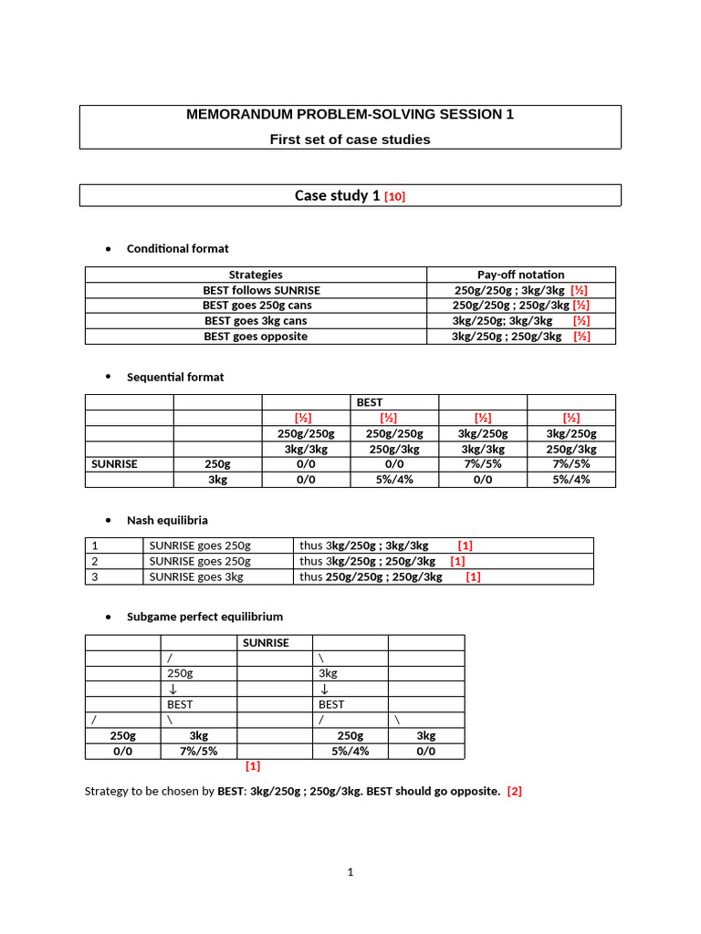 Case Studies 1 Memorandum | PDF | Economic Theories | Systems Theory