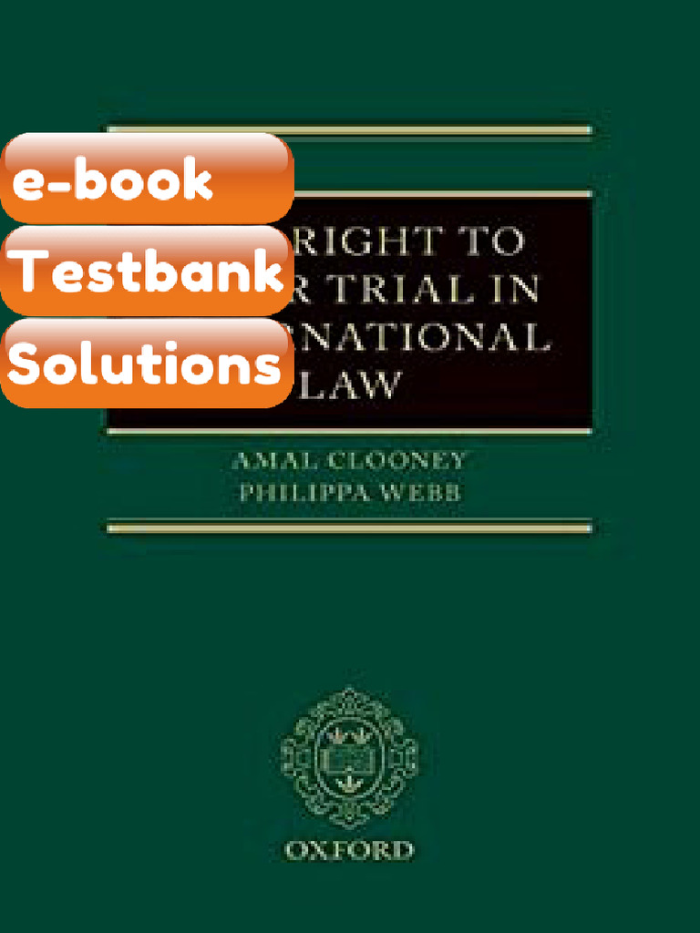 eBook & Testbank the Right to a Fair Trial in International Law by Amal ...