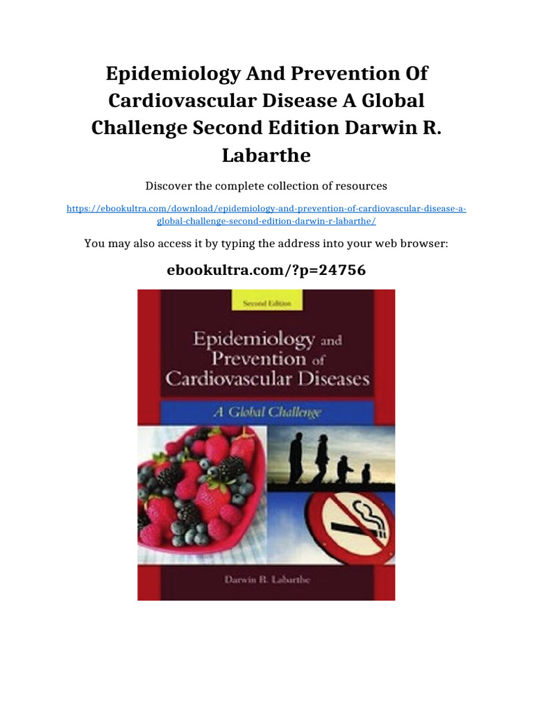 Epidemiology and Prevention of Cardiovascular Disease A Global ...