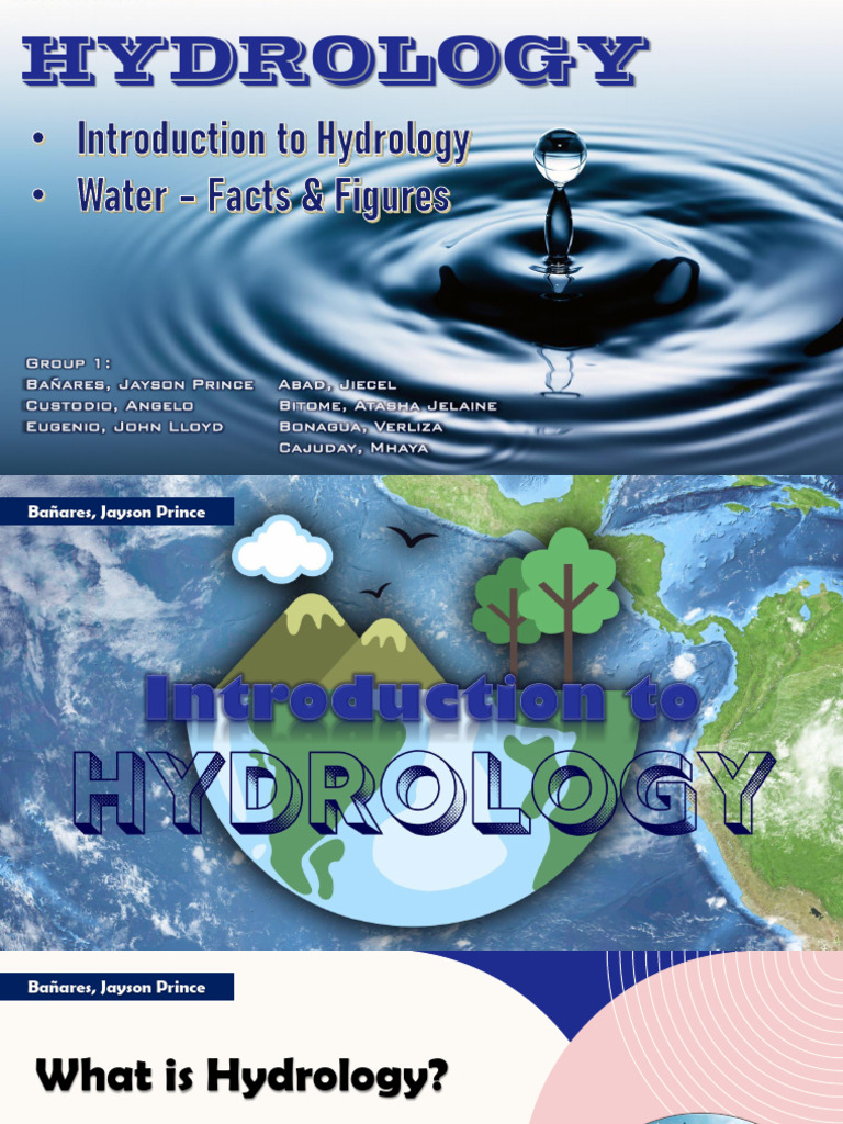 Group 1 Intro To Hydrology | PDF | Water | Hydrology