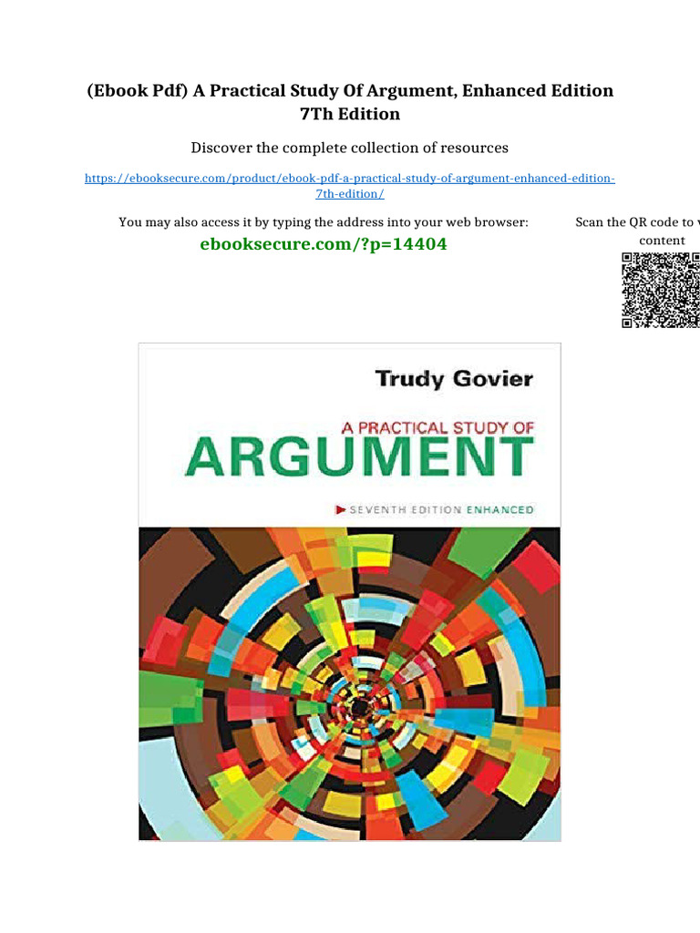 (eBook PDF) A Practical Study of Argument, Enhanced Edition 7th Edition ...