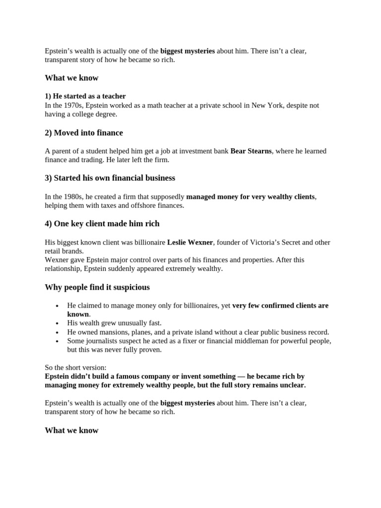 Epstein 1 | PDF | Victoria's Secret | Economies