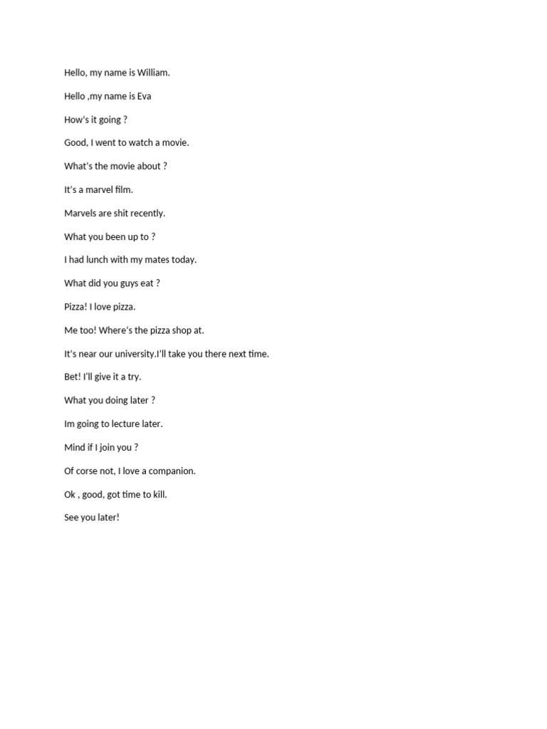 Hello, My Name | PDF