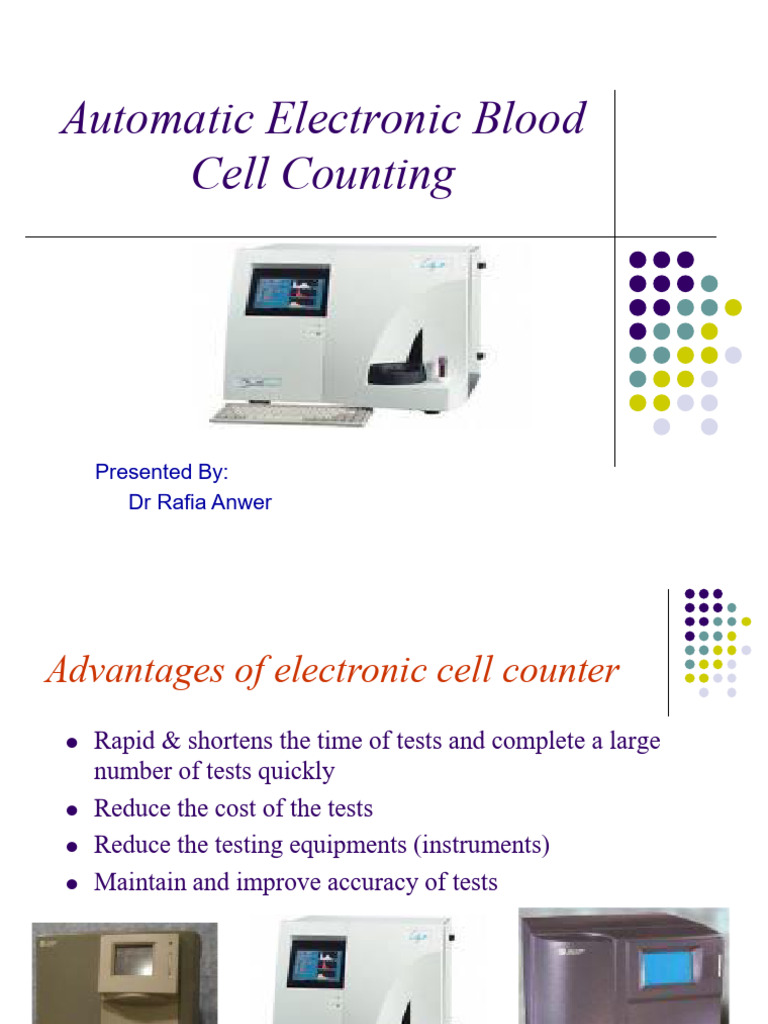 Automated Hematology Analyzer | PDF | Anemia | Red Blood Cell