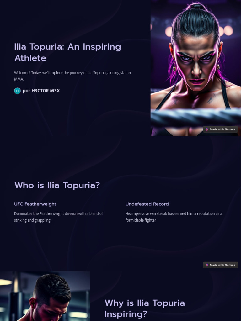 Ilia Topuria an Inspiring Athlete | PDF