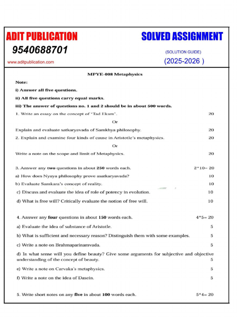 Philosophy assignment | PDF