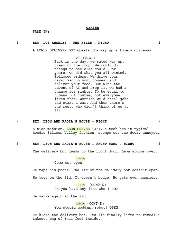 Leon & Cop Sides | PDF