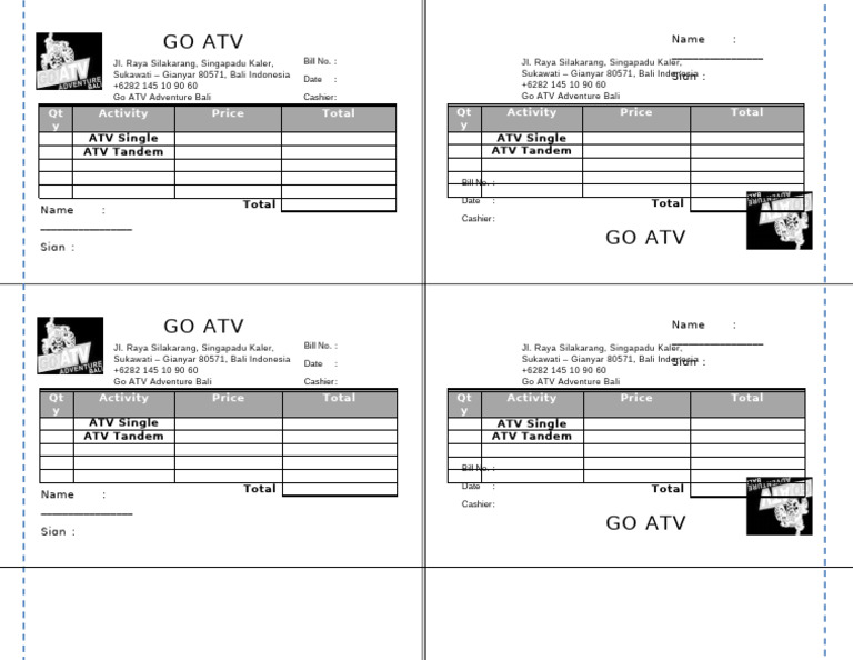 File Nota Go Atv | PDF