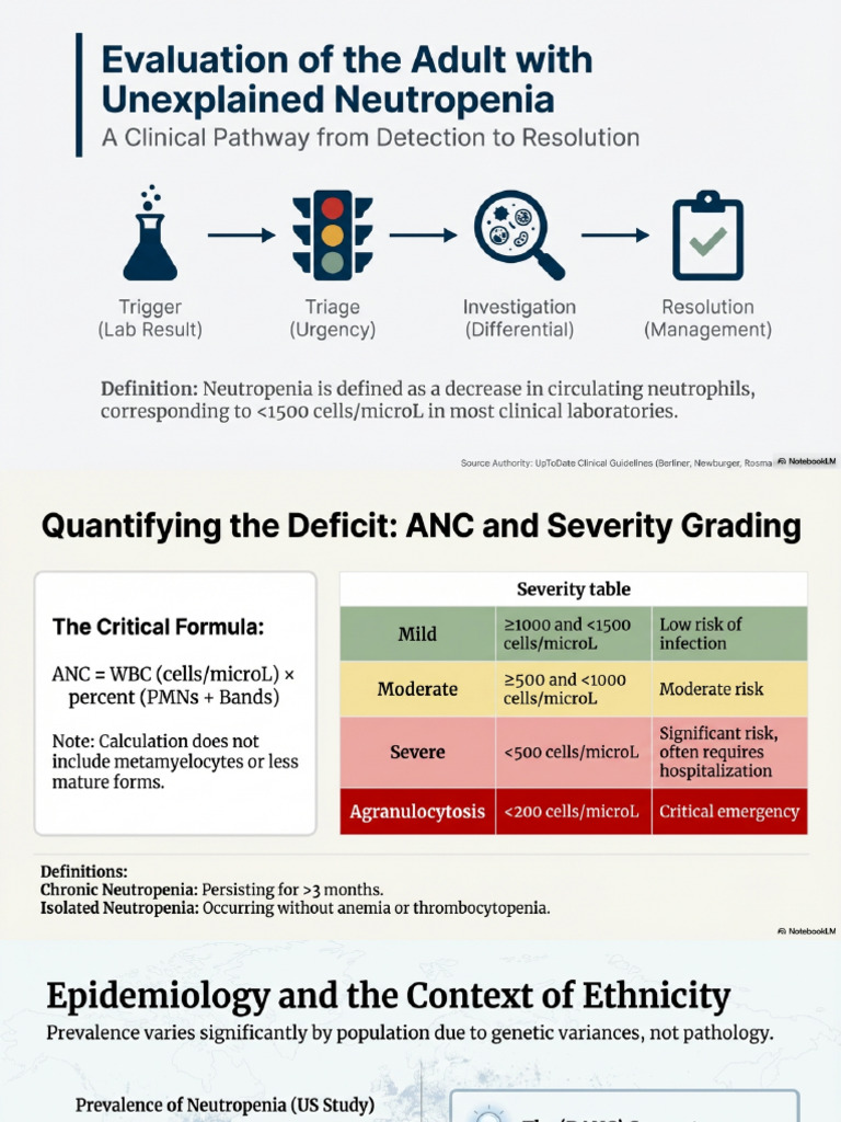 Neutropenia Evaluation Clinical Pathway | PDF