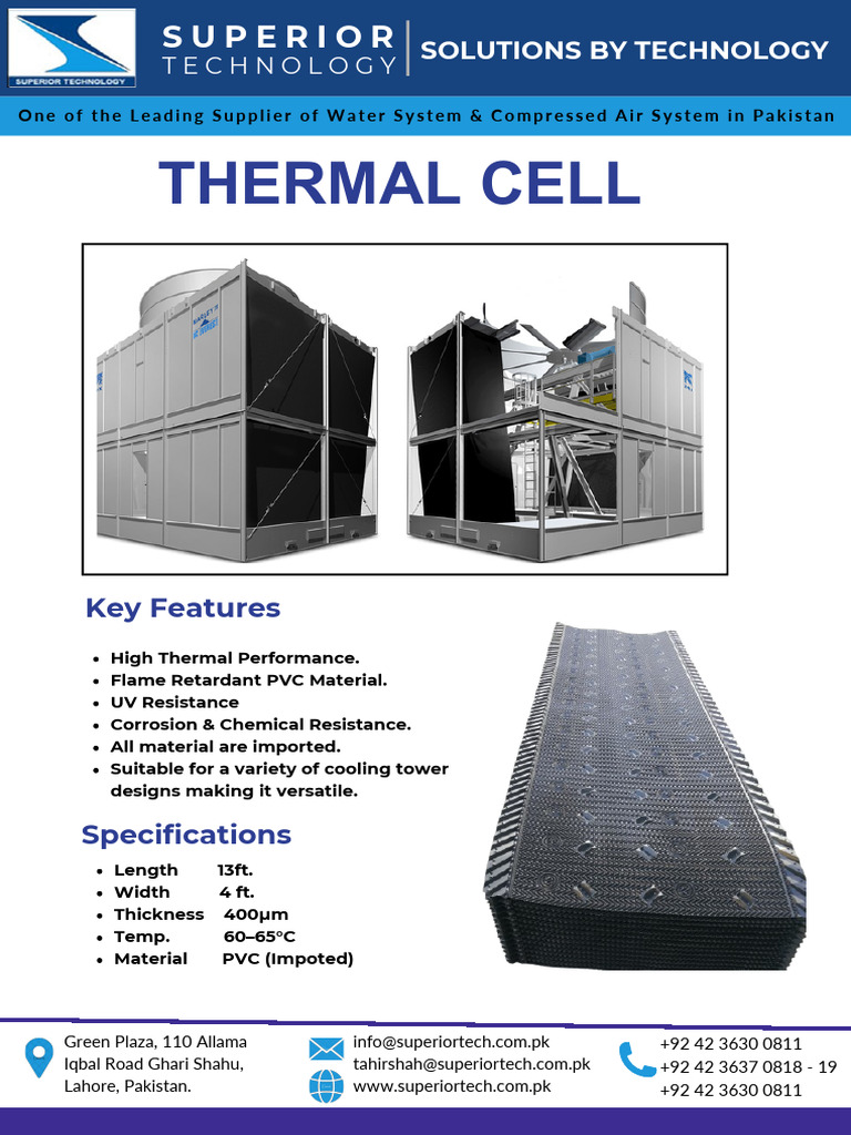 Superior Technology Marley Cooling Tower PVC Fills | PDF