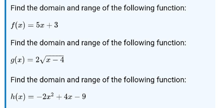 Class 11 Maths Domain and Range of the Function | PDF | Chess Theory ...