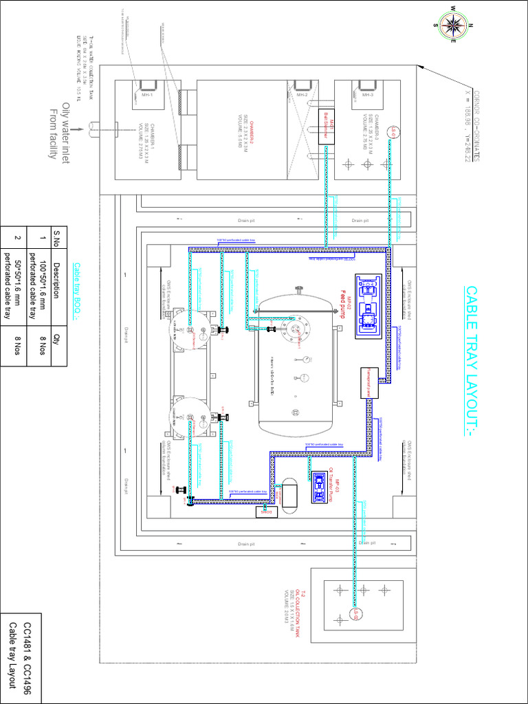 Boms & Zetwork Cable Tray Layout | PDF