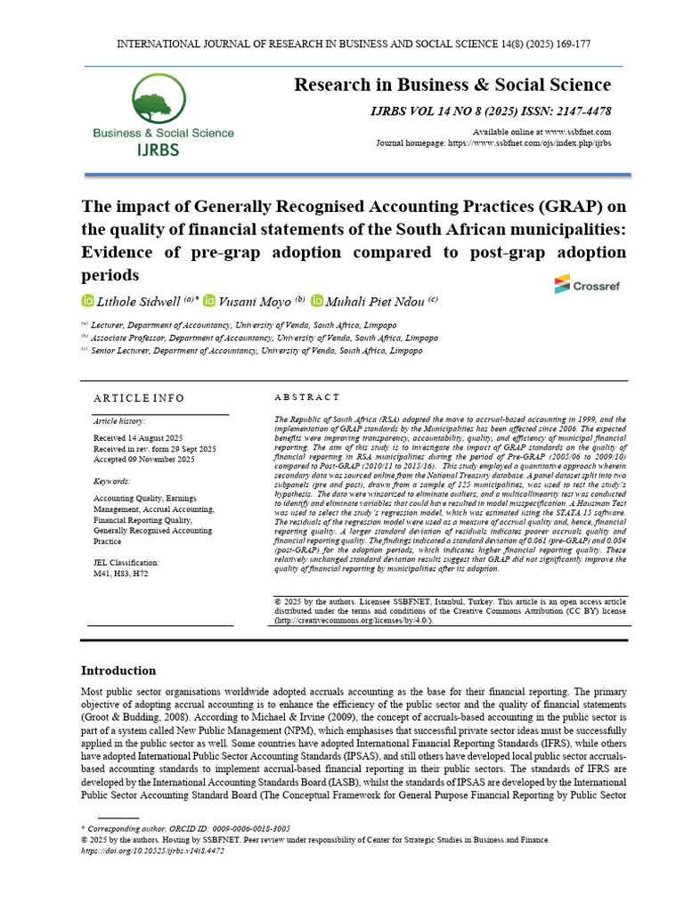 The Impact of Generally Recognised Accounting Prac | PDF ...