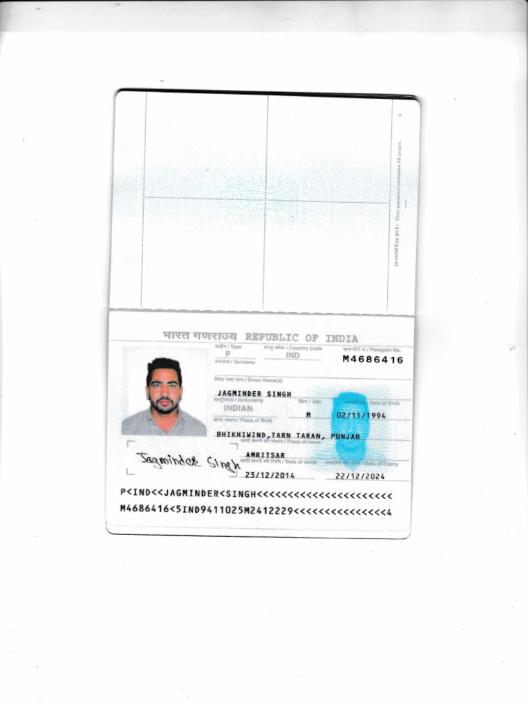 Singh. Passport | PDF