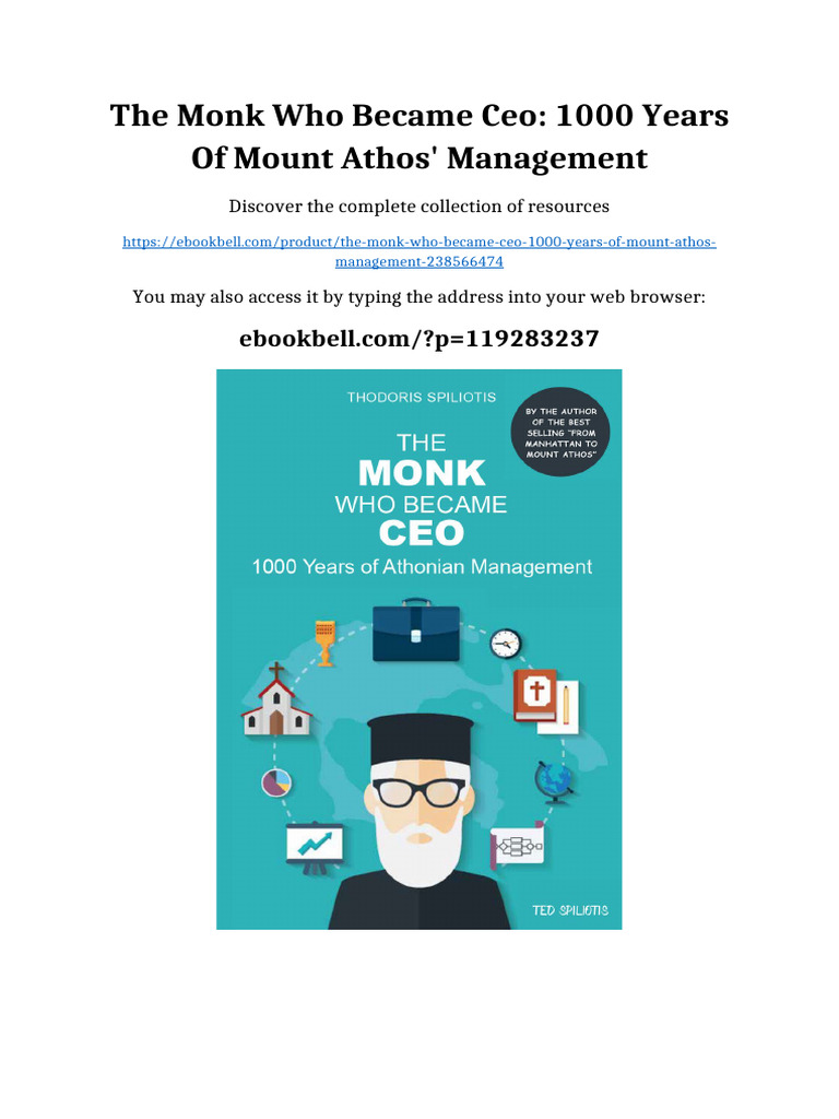 The Monk Who Became CEO: 1000 Years of Mount Athos' Management Full ...