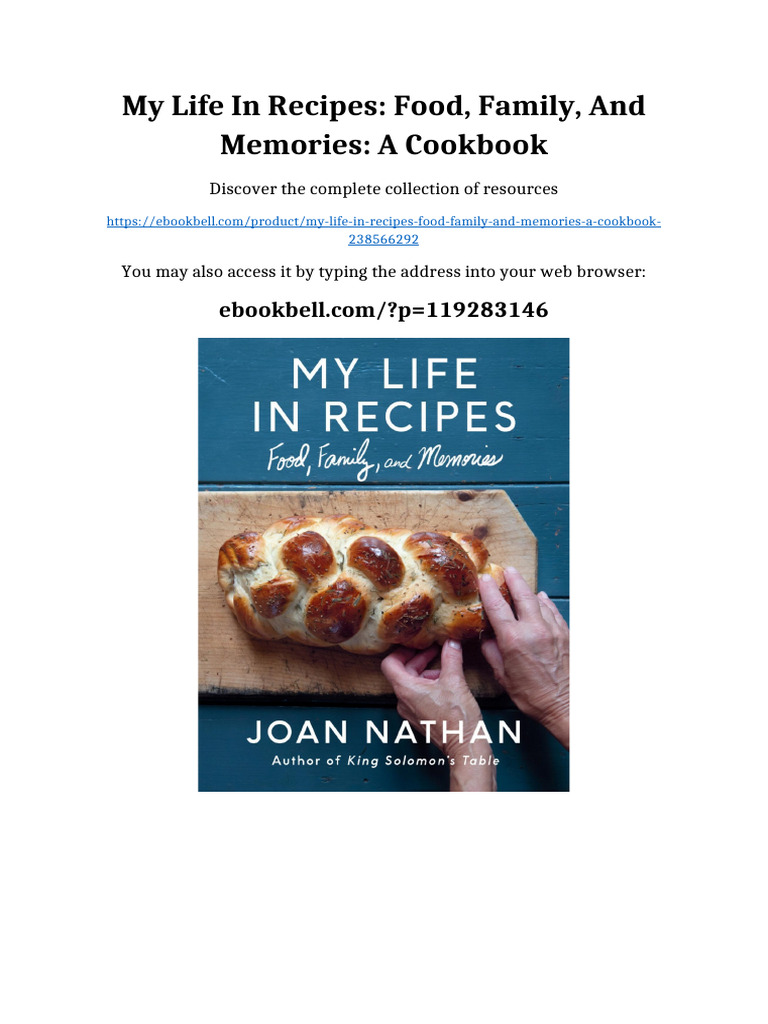 My Life in Recipes: Food, Family, and Memories: A Cookbook pdf version ...