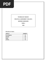 Grade 8 Technology Mini PAT Term 1 | PDF | Design | Drawing