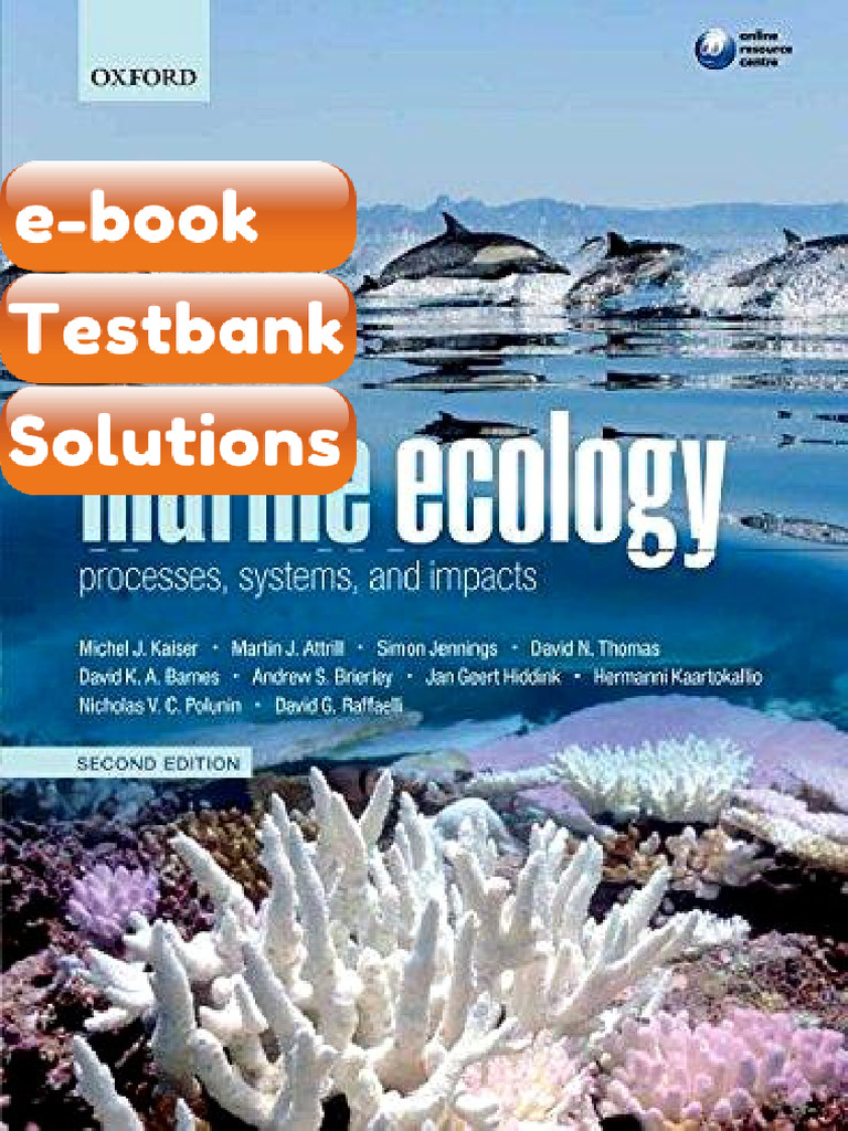 Marine Ecology Processes Systems and Impacts 2nd Edition Testbank ...