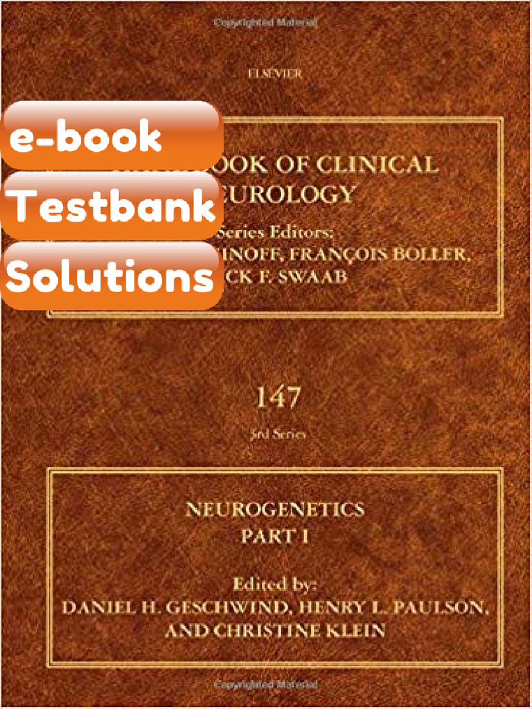 eBook & Testbank Neurogenetics Part I by Daniel H Geschwind Henry L ...