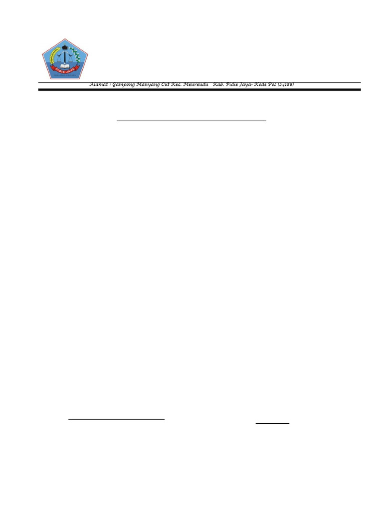 Surat Keterangan Korban Banjir Dari Desa | PDF
