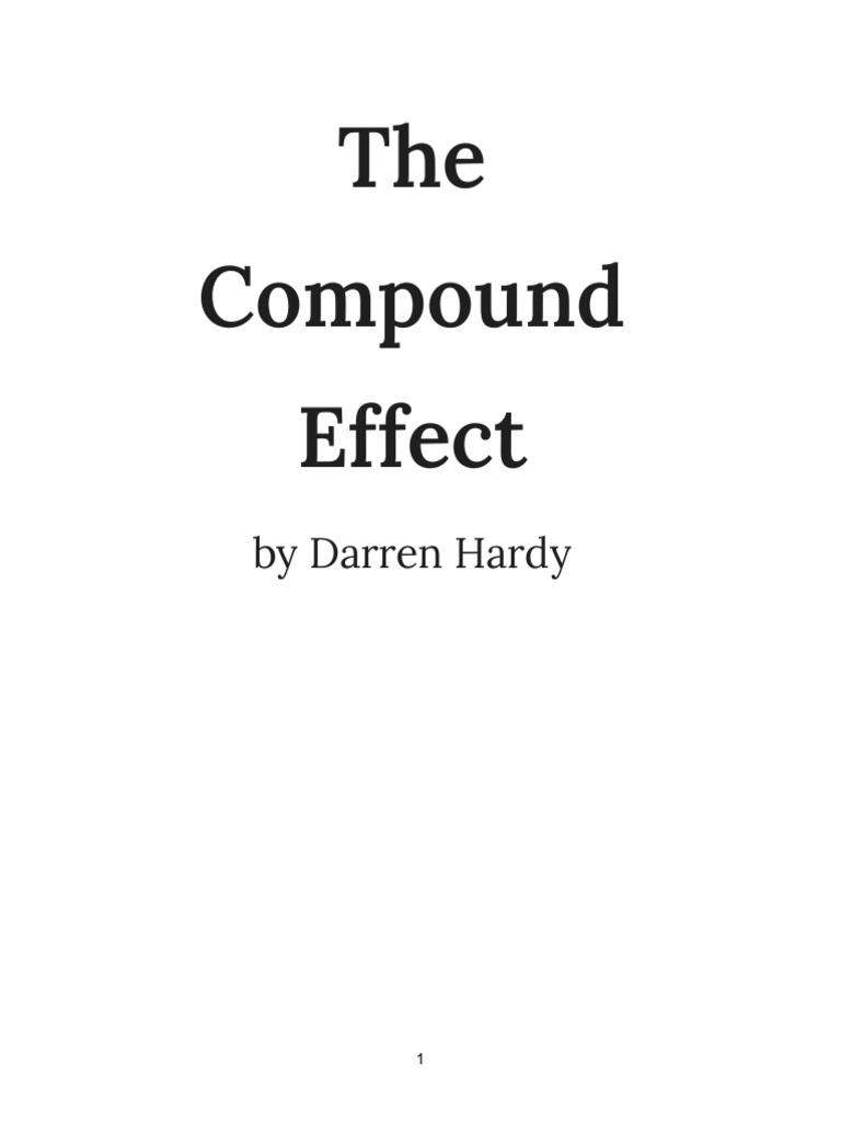 The Compound Effect - Hinglish | PDF