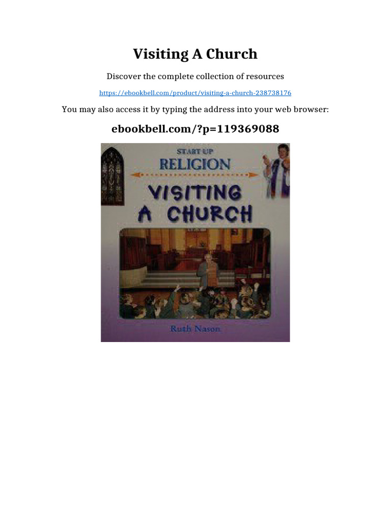 Visiting A Church Latest PDF 2025 | PDF | Property