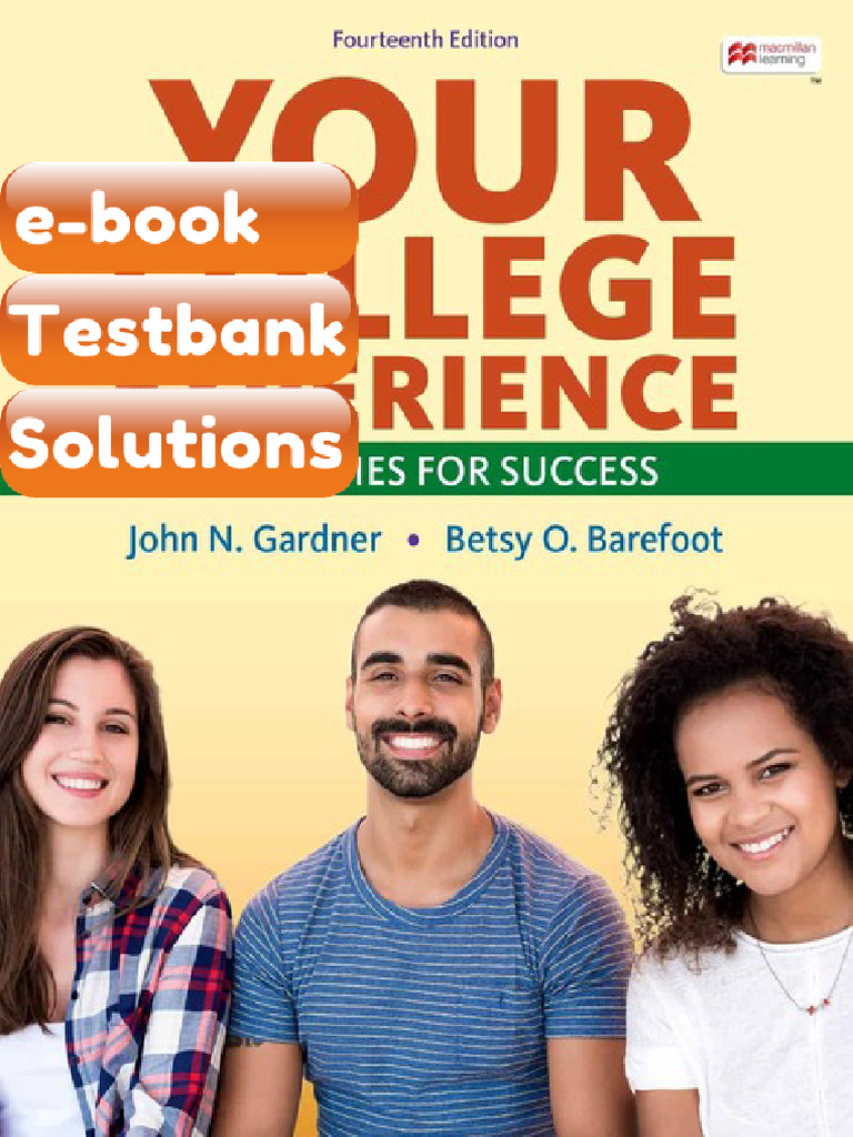 Ebook & Testbank Your College Experience Strategies For Success 14th ...