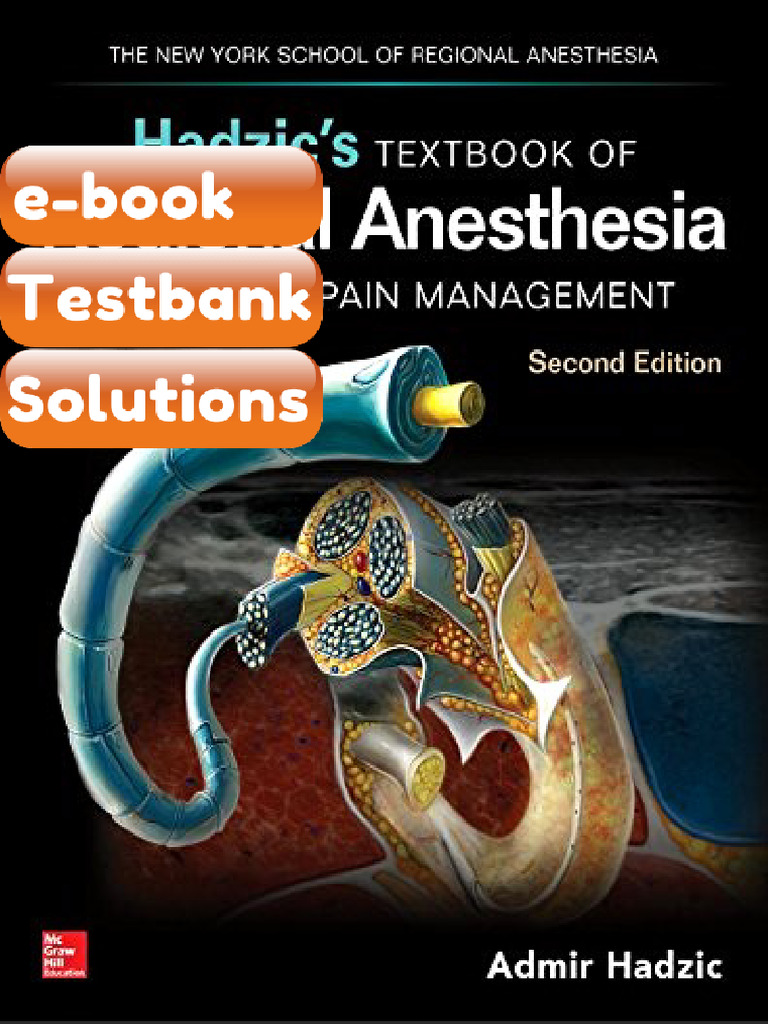 Hadzics Textbook of Regional Anesthesia and Acute Pain Management ...