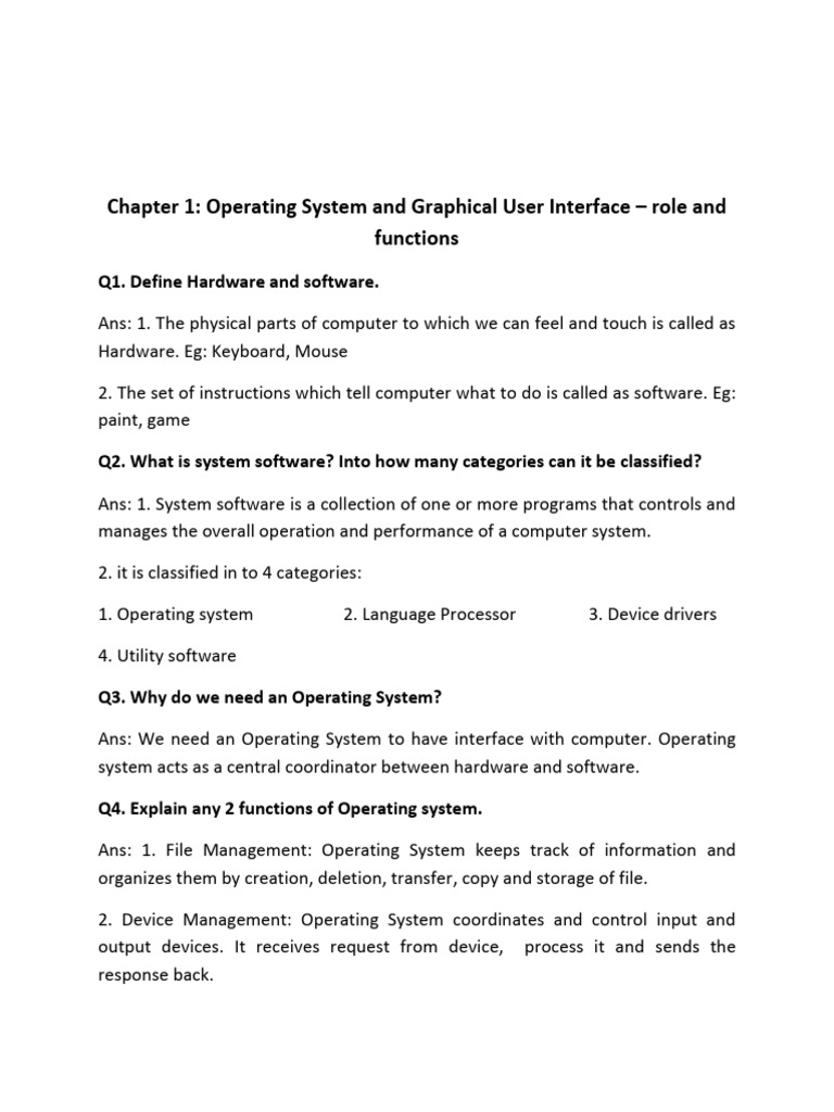 Computer Notes L-1 | PDF | Operating System | Graphical User Interfaces