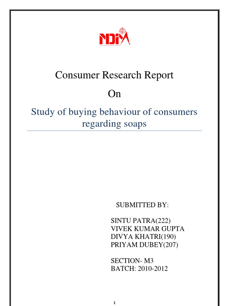 Consumer Behavior in Soap Market Analysis | PDF | Brand | Questionnaire