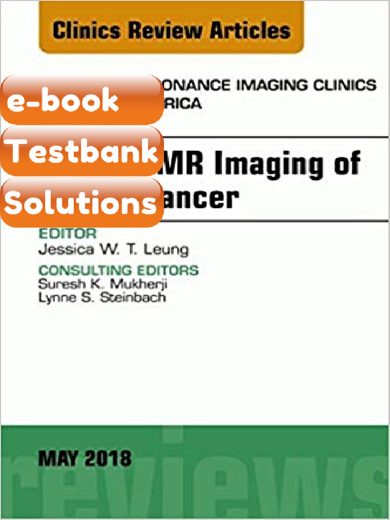 eBook & Testbank Current MR Imaging of Breast Cancer an Issue of ...