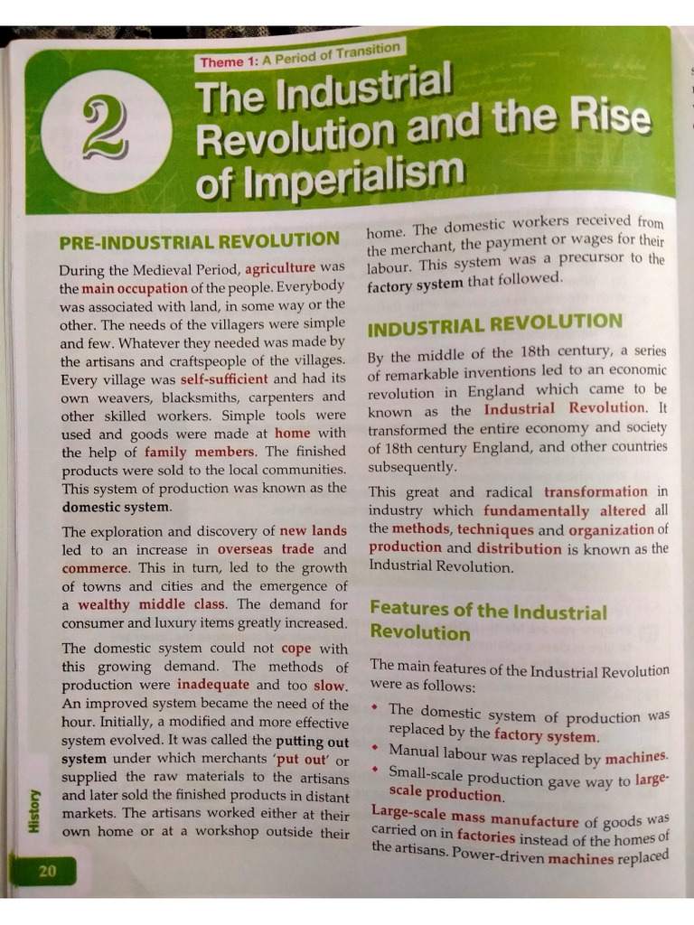 Industrial Revolution and The Rise of Imperialism | PDF
