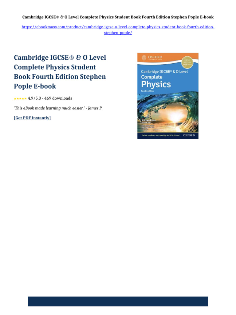 Cambridge IGCSE® & O Level Complete Physics Student Book Fourth Edition ...